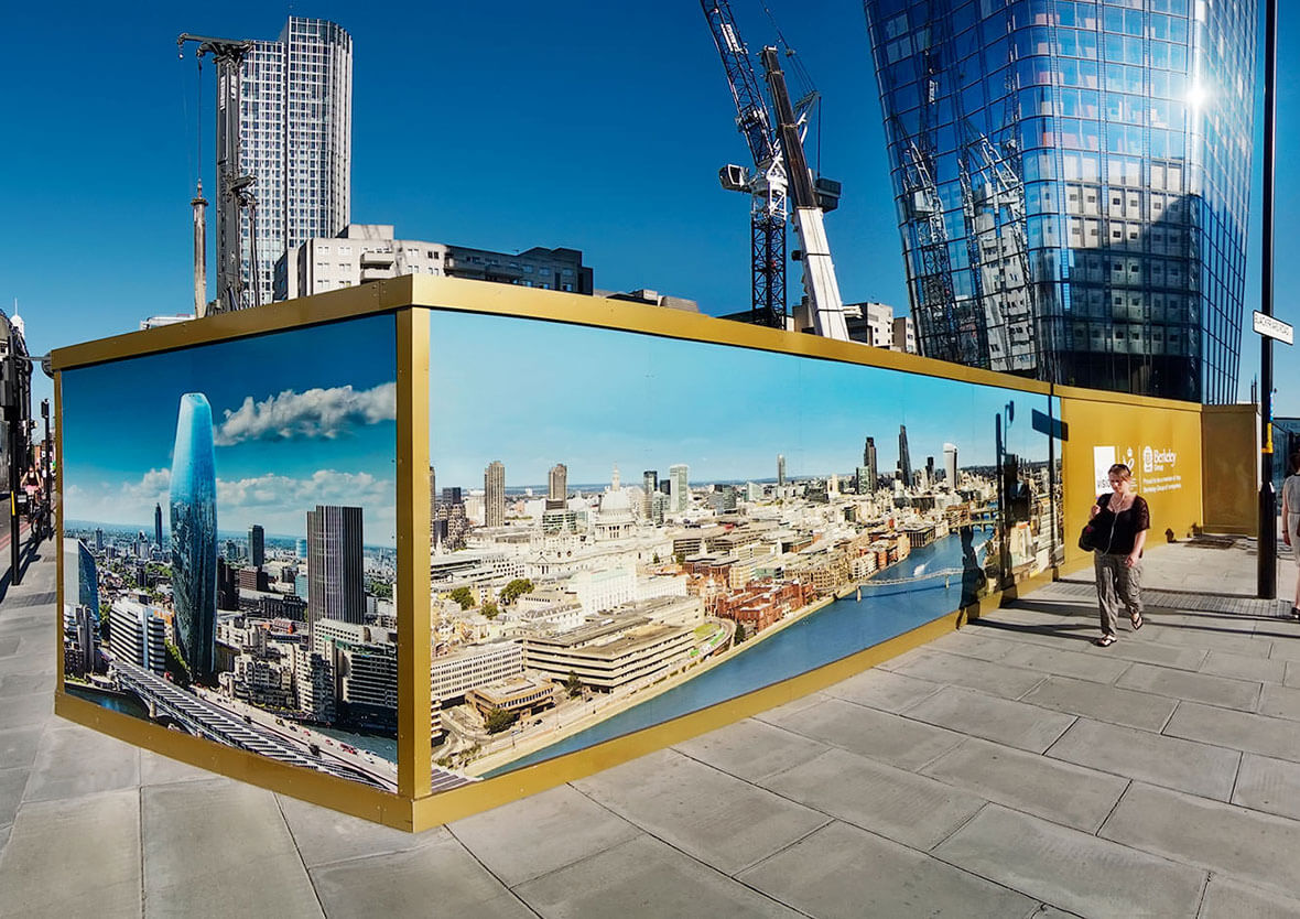 Ordinary Hoarding Transformed into a Chic and Elegant Marketing ...